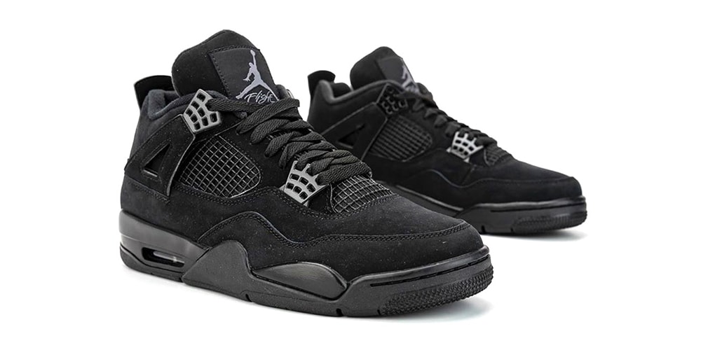 極致黑魂復刻 − Air Jordan 4「Black Cat」2020 實鞋近賞 | Hypebeast