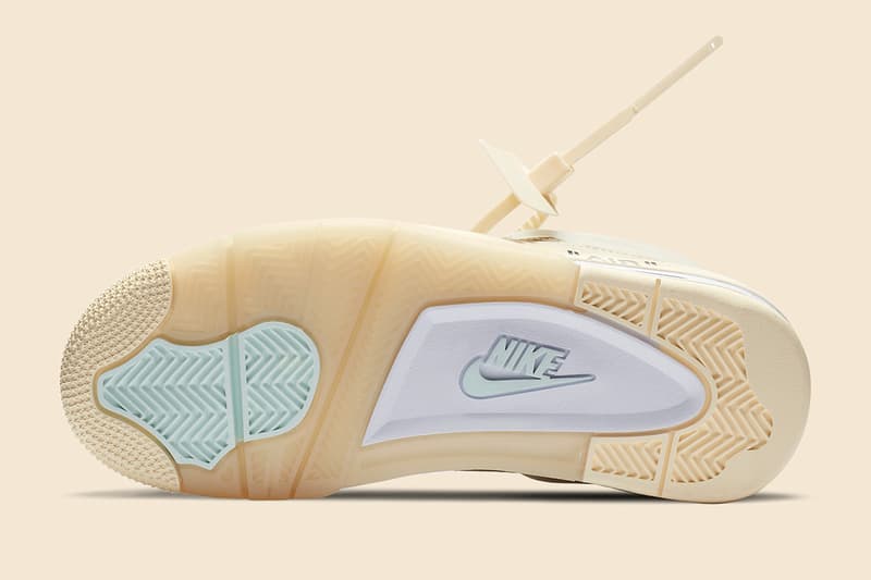 Off-White™ x Air Jordan 4「 Sail」鞋款官方圖輯正式公開 | Hypebeast