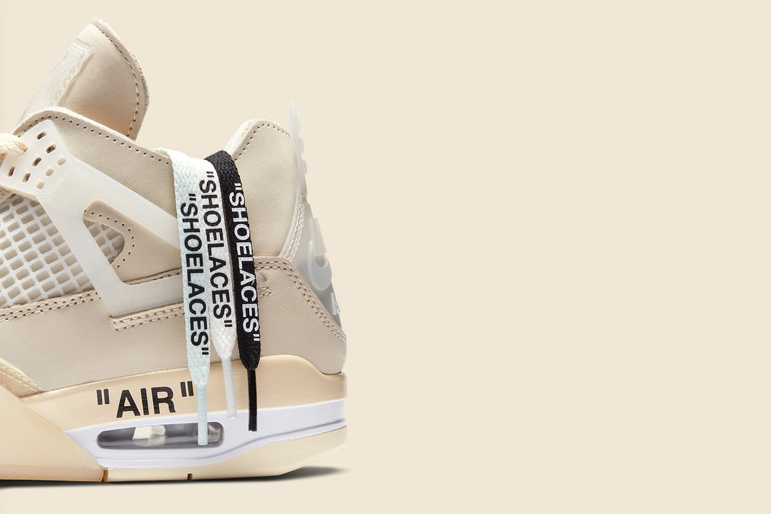 Off-White™ x Air Jordan 4「 Sail」鞋款官方圖輯正式公開 | Hypebeast