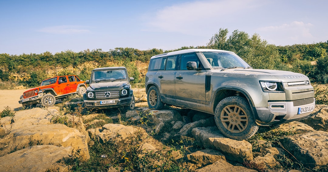 Mercedes-Benz G-Class、Land Rover Defender 和 Jeep Wrangler 真正越野對決 ...