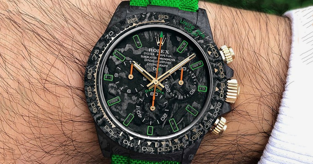 DiW 打造要價 $48,000 美元 Rolex Daytona 全新碳纖維定製腕錶 | Hypebeast