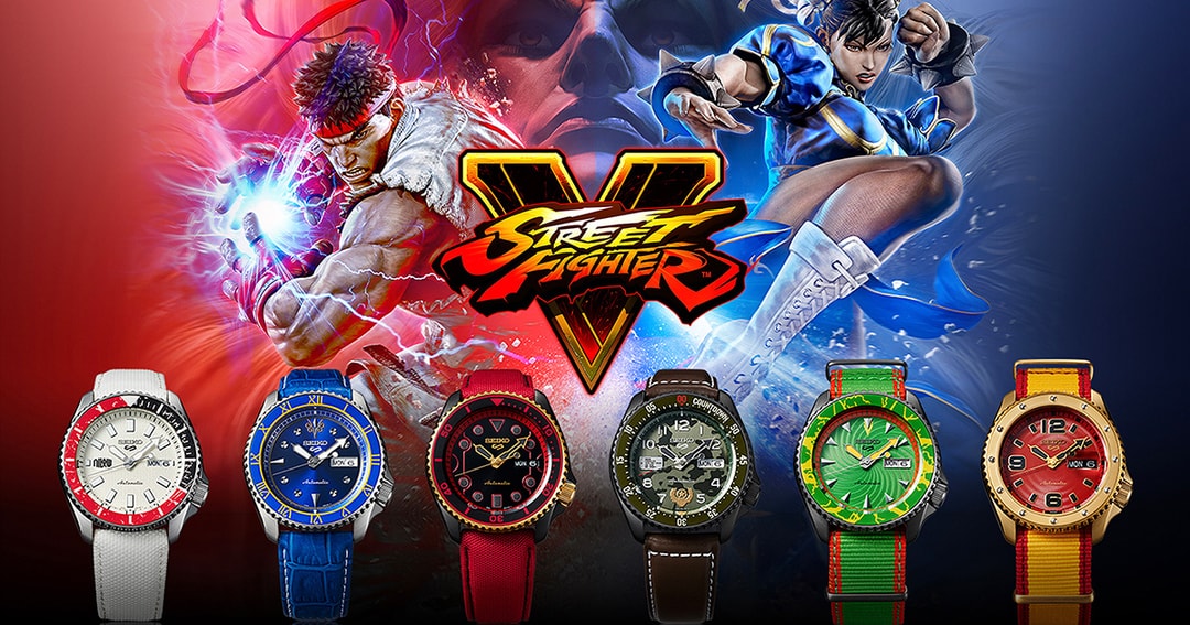 Seiko 5 Sports x《Street Fighter V》全新聯乘腕錶系列發佈 | Hypebeast
