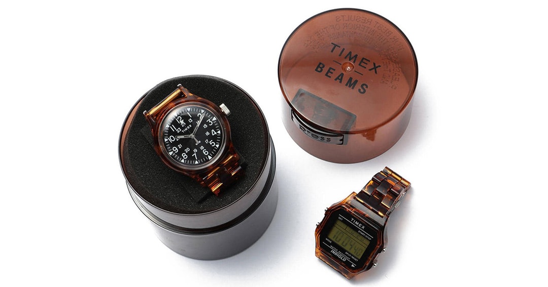BEAMS x TIMEX 全新聯乘定製玳瑁腕錶系列發佈 | Hypebeast