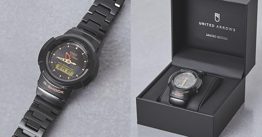 UNITED ARROWS x G-Shock AW-500 聯乘錶款發佈 | Hypebeast