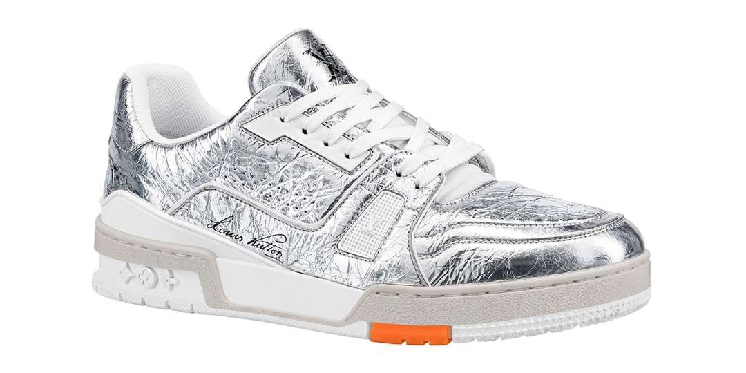 Louis Vuitton LV Trainer 最新金屬銀色版本曝光 | Hypebeast