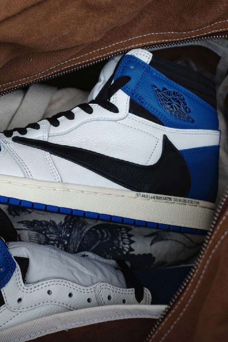 再次近賞 fragment design x Travis Scott x Air Jordan 1 三方聯名鞋款 | Hypebeast