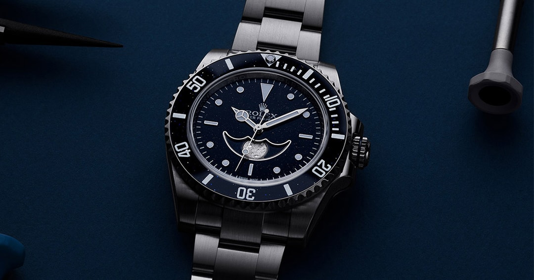 Artisans de Genève 打造全新手雕「月相盤」Rolex Submariner 定製錶款 | Hypebeast