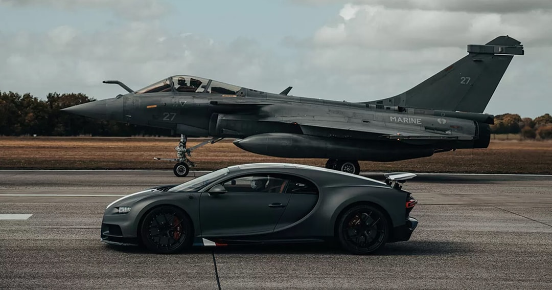 Bugatti 揭示全新 Chiron Sport 別注車型與噴射機直線加速對決片段 | Hypebeast