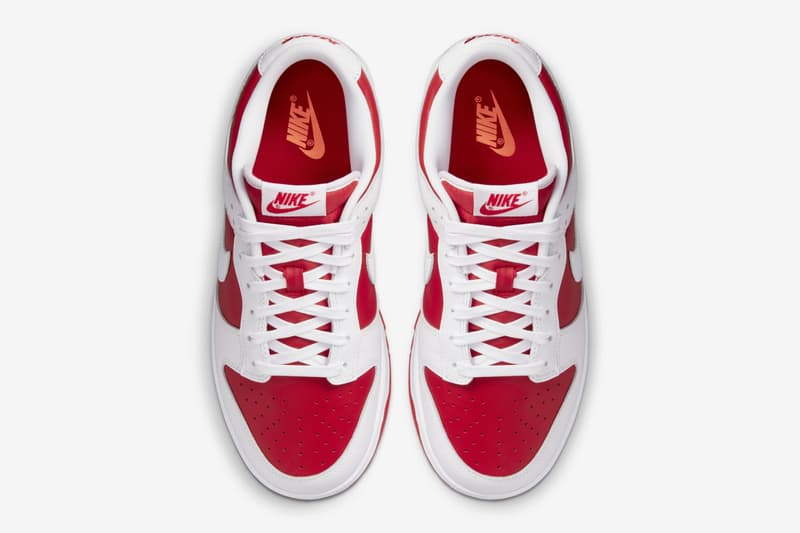 Nike Dunk Low「Championship Red」官方圖輯、發售情報公佈 | Hypebeast