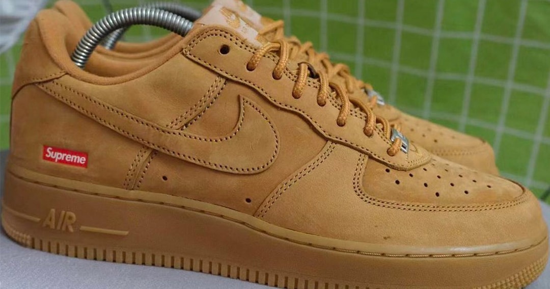Supreme x Nike Air Force 1 最新配色「Wheat」率先曝光 | Hypebeast