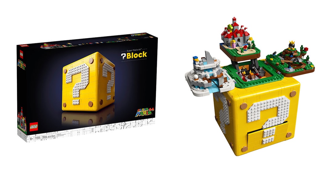 LEGO 攜手 Nintendo 打造《Super Mario 64》「問號方塊」積木盒組 | Hypebeast