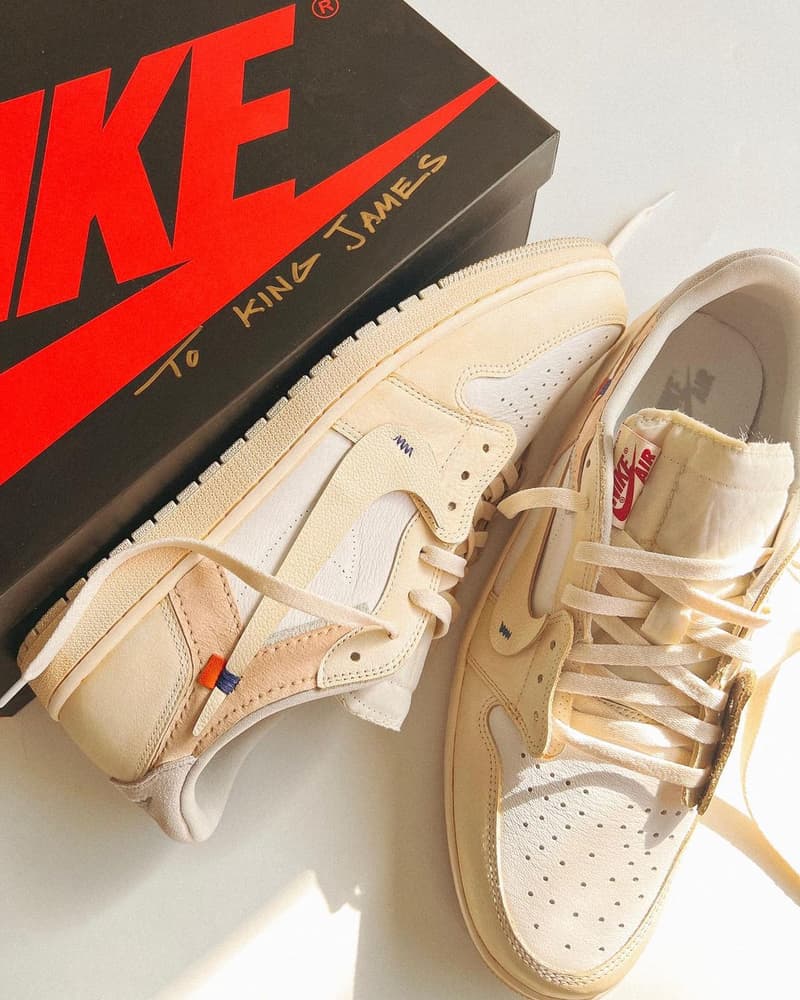 LeBron James 展示 Off-White™ x Air Jordan 1 Low「GOAT LOWS」專屬定製鞋款 | Hypebeast