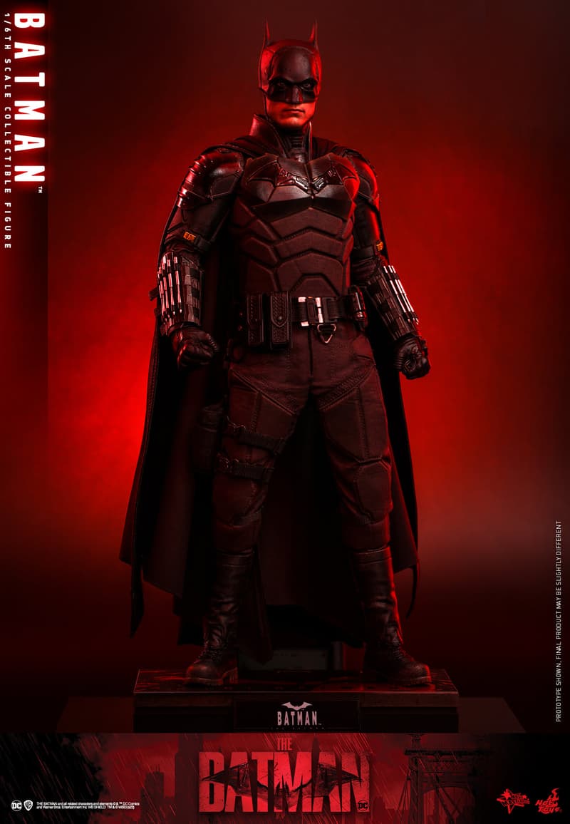 Hot Toys 推出最新 1:6 比例 Robert Pattinson 版本 DC《蝙蝠俠 The Batman》雕塑模型 | Hypebeast