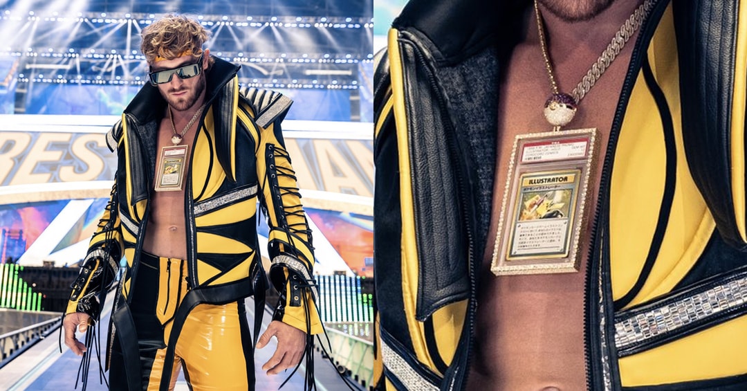 Logan Paul 親自配戴近百萬美金 Pokémon 卡片出戰 WWE Wrestlemania 38 | Hypebeast