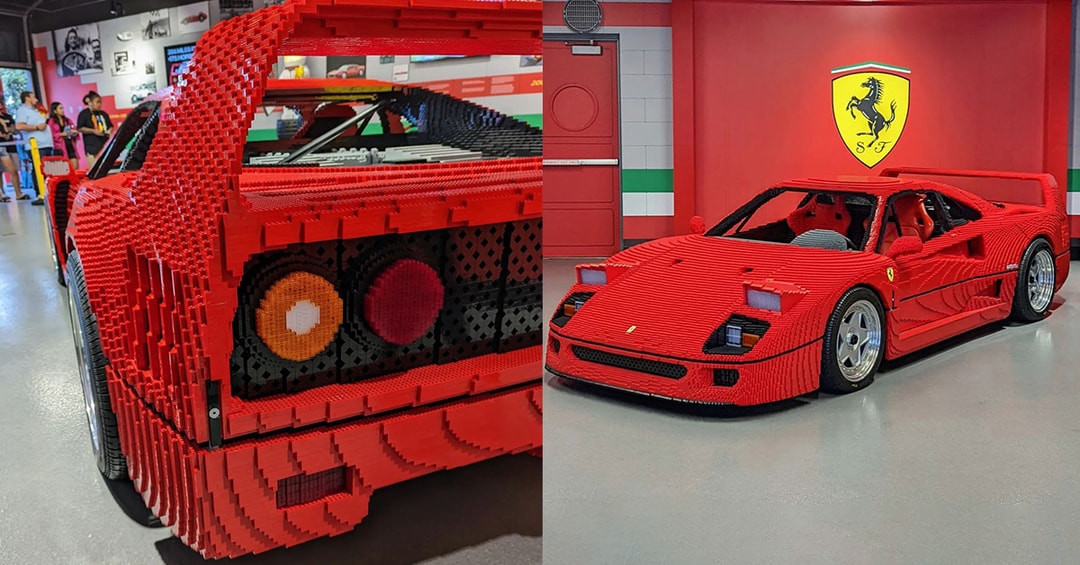 率先近賞 LEGO 實體化 1:1 尺寸 Ferrari F40 積木模型 | Hypebeast