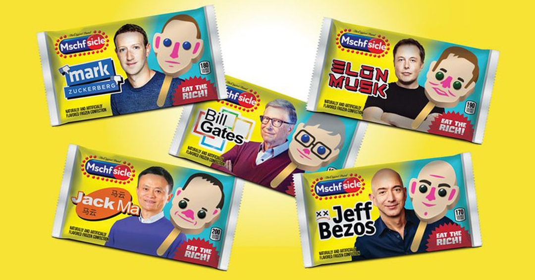 MSCHF 推出 Elon Musk、Bill Gates、Mark Zuckerberg 等億萬富翁造型冰棒 | Hypebeast