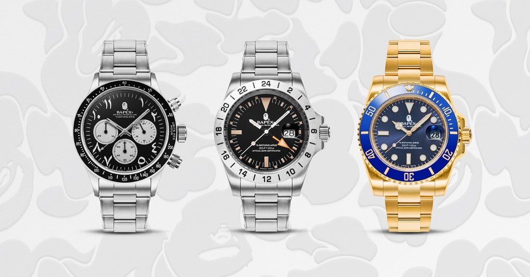A BATHING APE® 推出三款全新 BAPEX 錶款 | Hypebeast