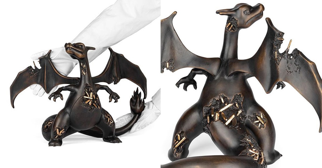 Daniel Arsham 最新雕塑作品「BRONZE CRYSTALIZED CHARIZARD」登場 | Hypebeast