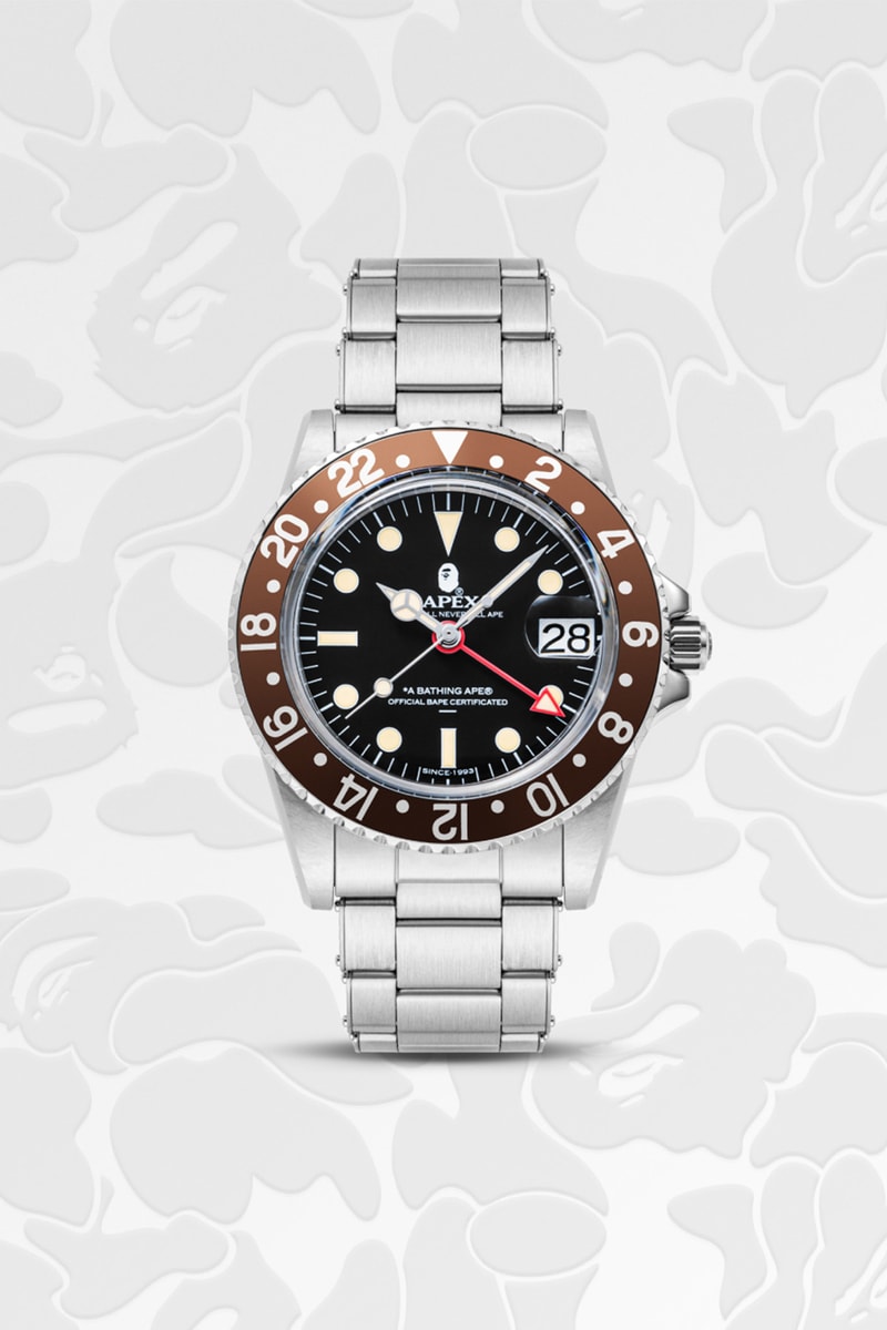 A BATHING APE® 推出 TYPE 1 與 TYPE 2 兩款全新 BAPEX 錶款 | Hypebeast