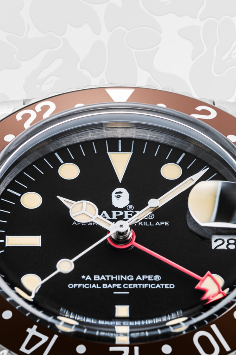 A BATHING APE® 推出 TYPE 1 與 TYPE 2 兩款全新 BAPEX 錶款 | Hypebeast