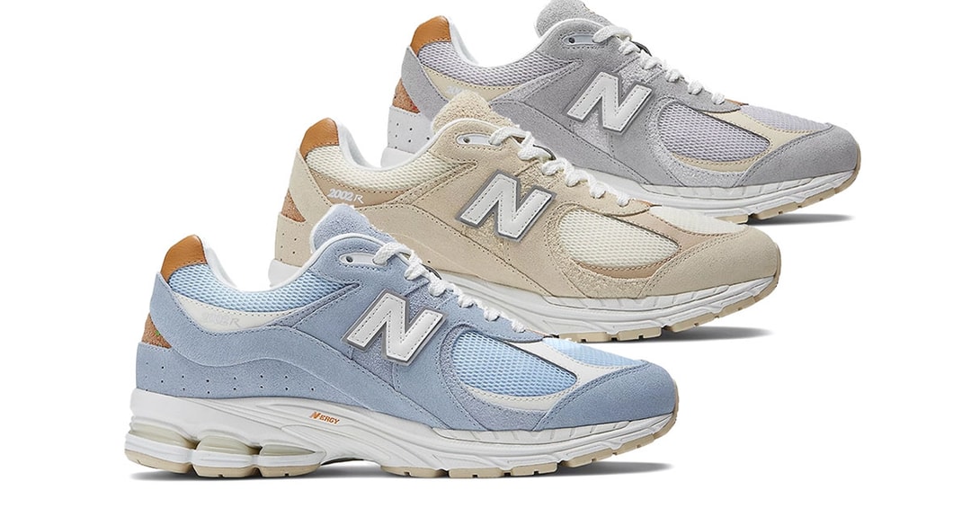 New Balance 2002R 推出三款全新配色「Wet Blue」、「Sandstone」、「Concrete Grey ...
