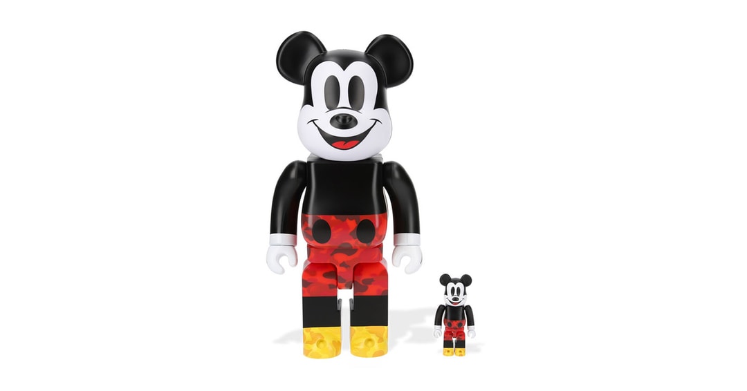 BAPE®、Disney、BE@RBRICK 推出「米奇老鼠」聯名公仔 | Hypebeast