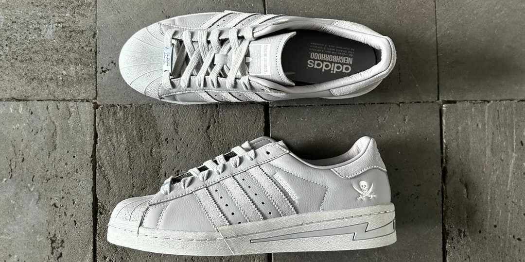NEIGHBORHOOD x adidas Superstar「Cement Gray」最新聯乘鞋款率先亮相 | Hypebeast