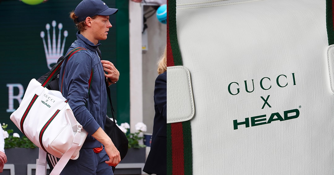 Gucci 攜手 HEAD 為出戰法國網球公開賽的 Jannik Sinner 設計全新球袋 | Hypebeast