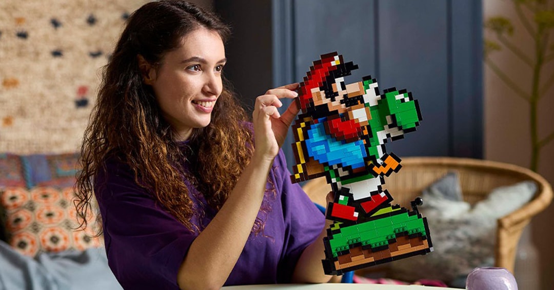 LEGO 正式推出全新 2D 像素樣貌「瑪利歐 & 耀西」積木套裝 | Hypebeast