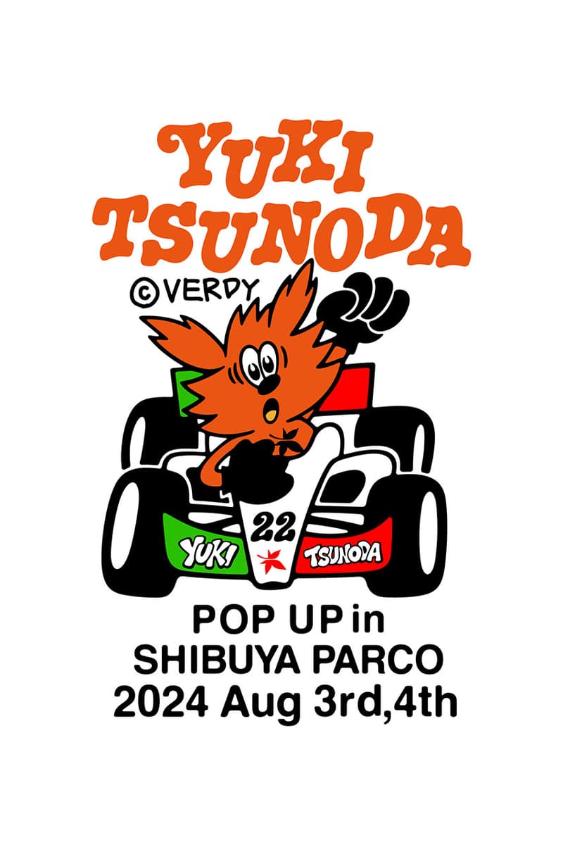 VERDY 攜手 F1 車手 Yuki Tsunoda 舉辦澀谷 PARCO 快閃活動 | Hypebeast