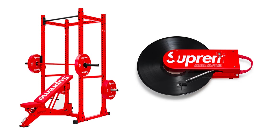 聯名重訓架、黑膠唱片機、薩克斯風！Supreme 2024 秋冬系列「配件」完整公開 | Hypebeast