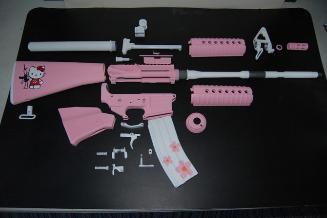 Hello Kitty x AR-15 Rifle | Hypebeast