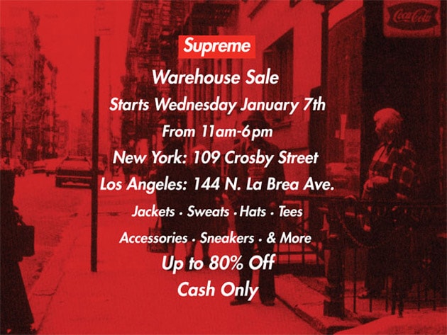 Supreme Warehouse Sale | Hypebeast