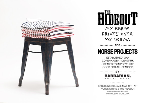 Norse Projects x The Hideout x Barbarian Rugby Shirt Preview | Hypebeast
