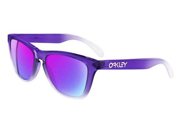 Oakley Purple/Clear Frogskins Sunglasses | Hypebeast