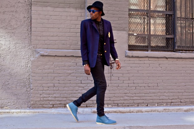 Clarks Originals Slate Blue Desert Boot | Hypebeast