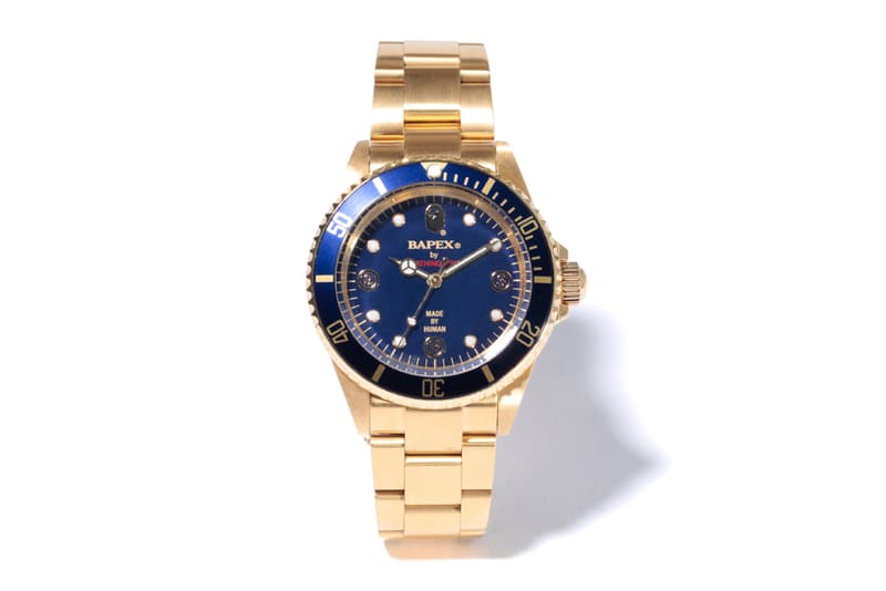 A Bathing Ape BAPEX TYPE 1 GOLD Watch | HYPEBEAST