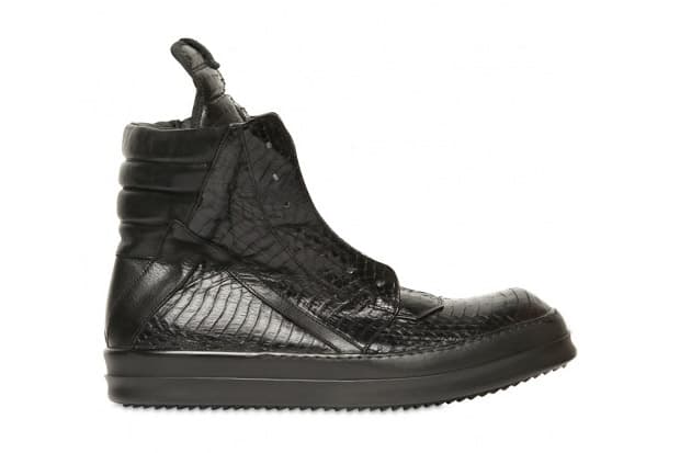 Rick Owens Watersnake Geobasket Sneaker | Hypebeast