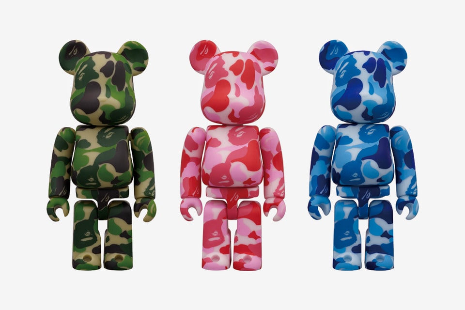 A Bathing Ape x Medicom Toy Camo Bearbricks | HYPEBEAST