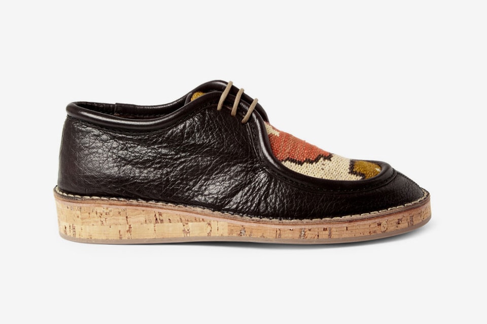 Burberry Prorsum 2012 Spring/Summer Woven Top Cork Sole Leather Shoes ...