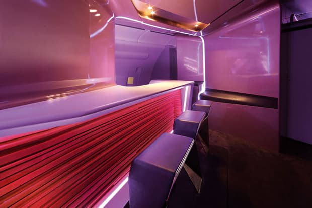 Virgin Atlantic Airways Upper Class Bar and Cabin by VW+BS Studio ...