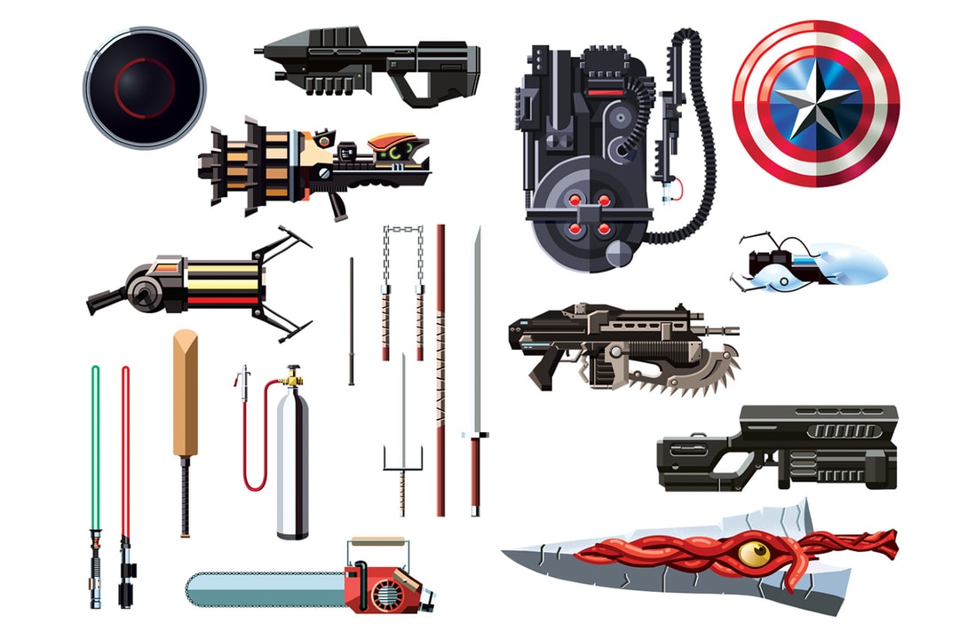 Daniel Nyari Illustrates Famous Weapons from Movies and Video Games ...