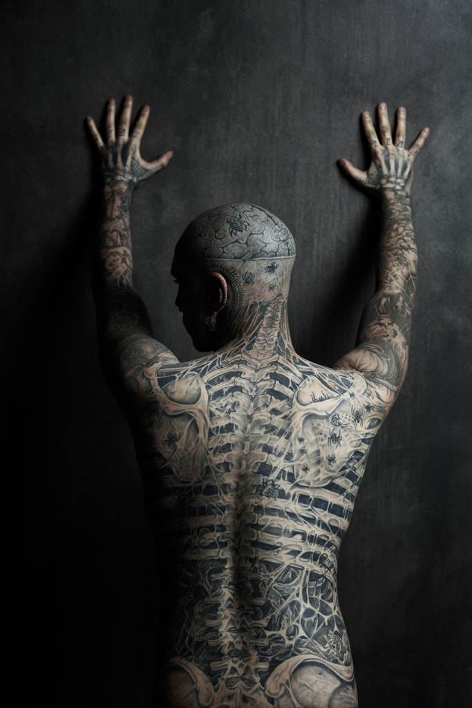 Rick Genest Cover Shoot for Rebel Ink Magazine (NSFW) | Hypebeast