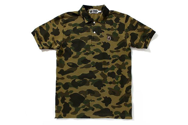 A Bathing Ape Apesta 1st Camo Polo Shirt | Hypebeast