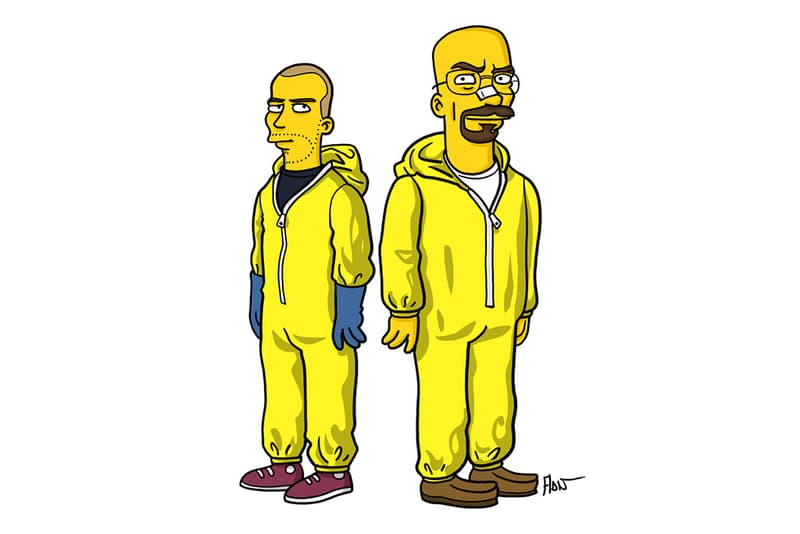 Adrien Noterdaem Gives Breaking Bad Characters The Simpsons Treatment ...