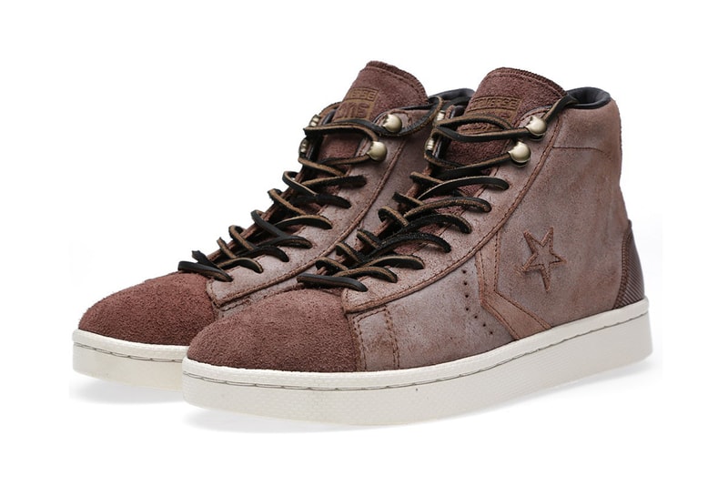 Converse First String Pro Leather Mid Zip "Pine Cone" | Hypebeast