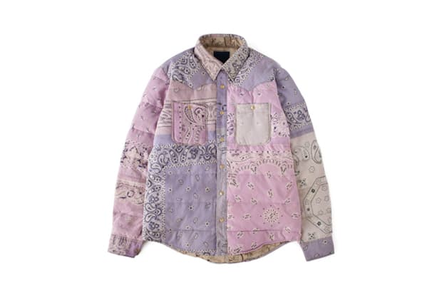 F.I.L. Indigo Camping Trailer Kerchief Down Jackets | Hypebeast