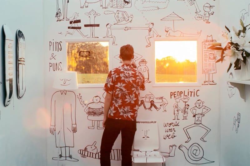 Thomas Yang Makes Illustrations Using Bicycle Tire Tracks | HYPEBEAST