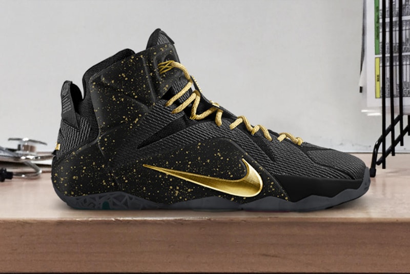 Lebron 12 Black And Gold