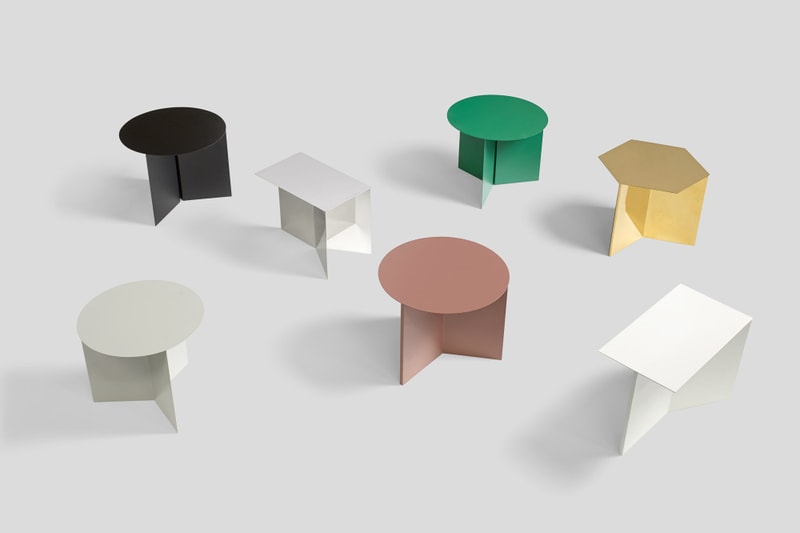 HAY Slit Side-Table Translates Paper Origami to the Metal Universe ...